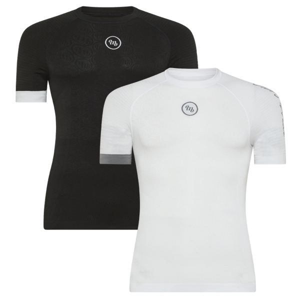 MBwear Freedom Short Sleeve Base Layer (2 Pack) in Black White for Men – DSTNC