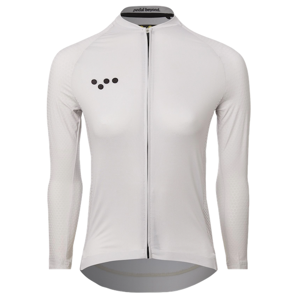 Pedla Pro Pursuit Long Sleeve Jersey in Chalk for Women – DSTNC