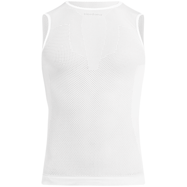 Giordana Ultralight Knitted Sleeveless Base Layer in White for Men – DSTNC