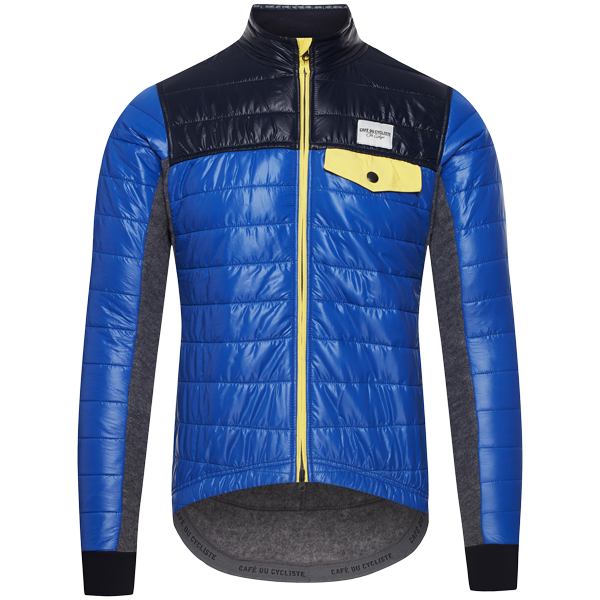 Café Du Cycliste Albertine Thermal Cycling Jacket in Lazuli Yellow for – DSTNC