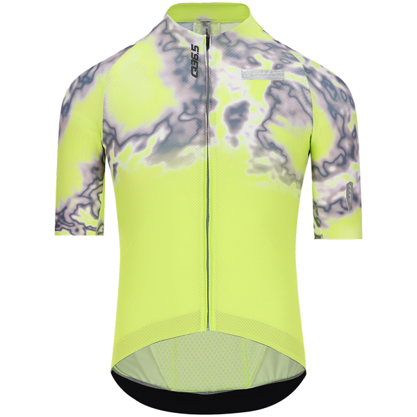 Q36.5 Gregarius Clima Weathermap Jersey for Men in Lime – DSTNC