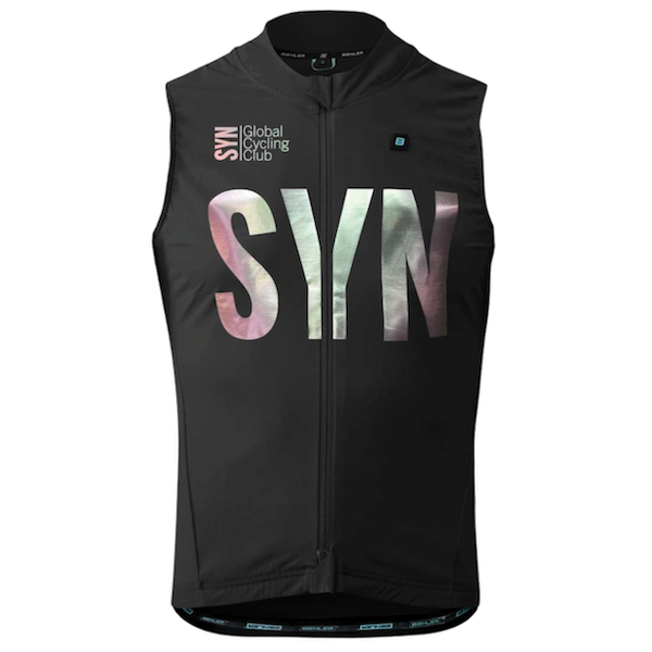Biehler Syndicate Mesh Back Vest in Shiny Black for Men – DSTNC