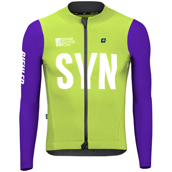 Biehler Syndicate Thermal Rain Long Sleeve Jersey 2.0 in Violet Lime ...