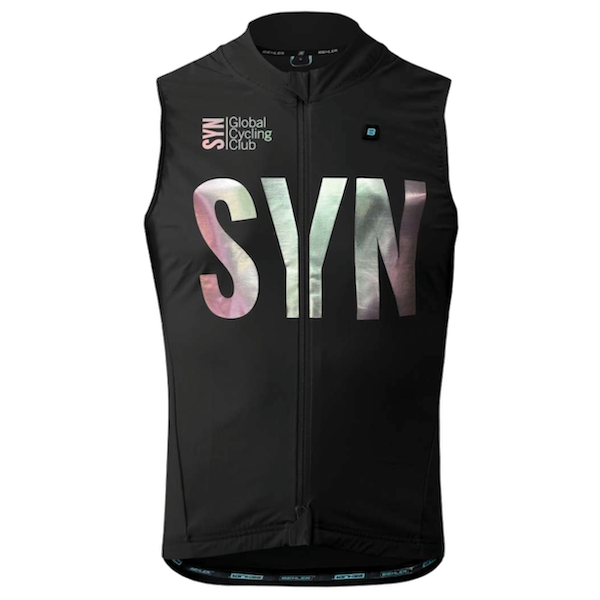 Biehler Syndicate Mesh Back Vest in Shiny Black for Women – DSTNC