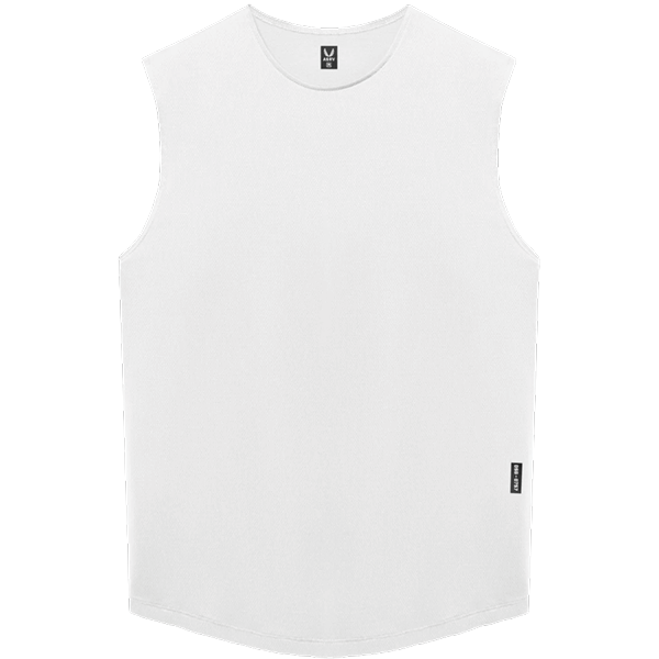 ASRV AeroSilver® Cutoff Tank in White for Men – DSTNC