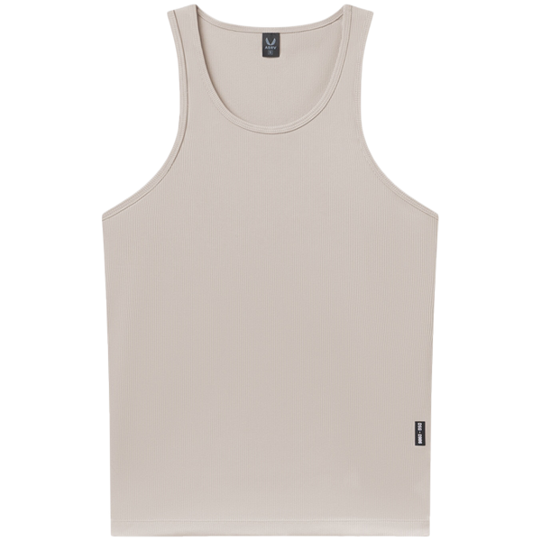 ASRV Creora® Tech Ribbed Tank in Chai for Men – DSTNC