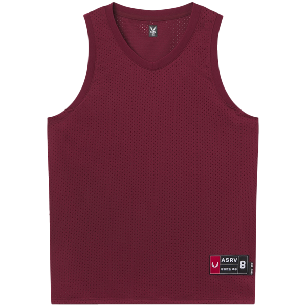 ASRV Ion-Mesh Basketball Jersey in Crimson Red for Men – DSTNC