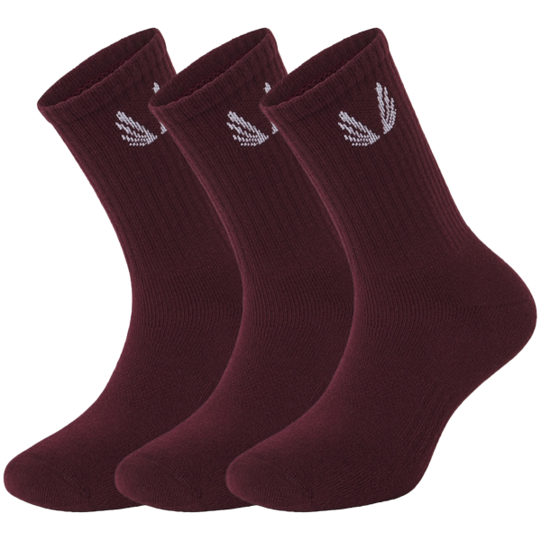 ASRV Essential Crew Socks (3 Pairs) in Crimson Red Wings – DSTNC