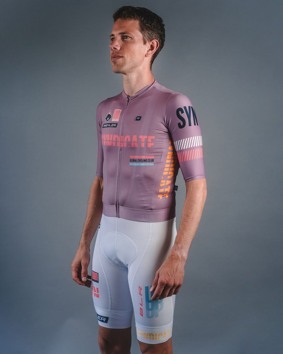 Biehler Syndicate Pro Race Team Jersey in Granny for Men – DSTNC