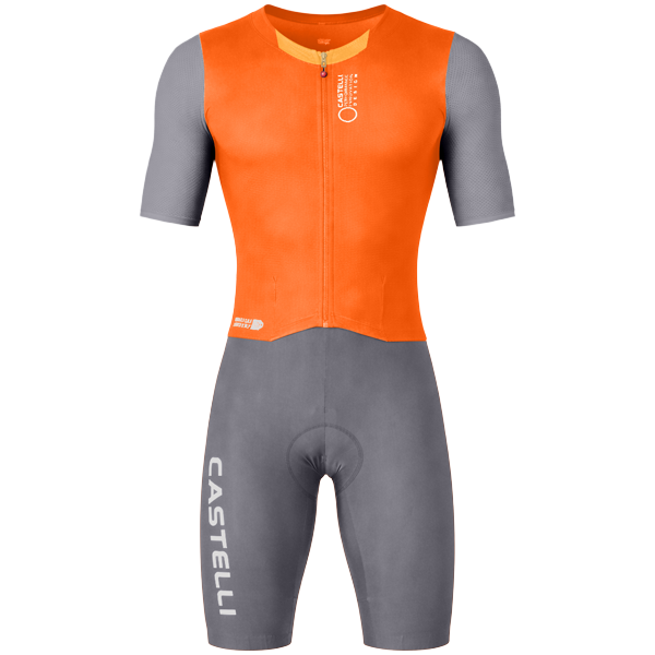 Castelli Saturday Morning Skin Suit in Vivid Orange for Men – DSTNC