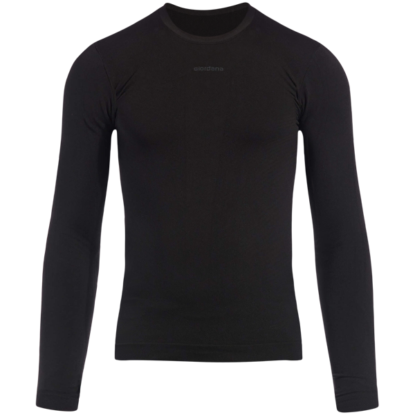 Giordana Heavyweight Knitted Long Sleeve Base Layer in Black for Men ...