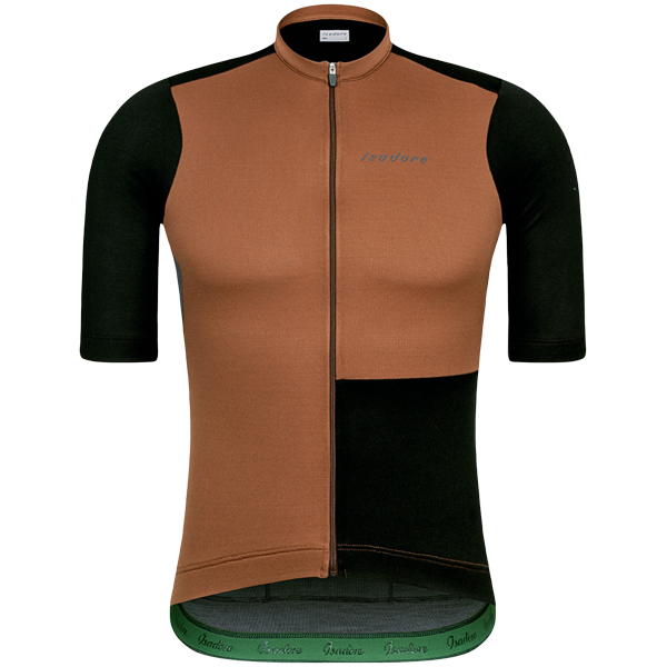 Isadore Patchwork Jersey in Root Beer for Men – DSTNC