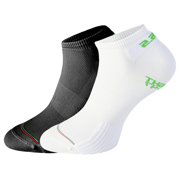 Q36.5 Ultralight Ghost Socks (2 Pairs) in Black White – DSTNC