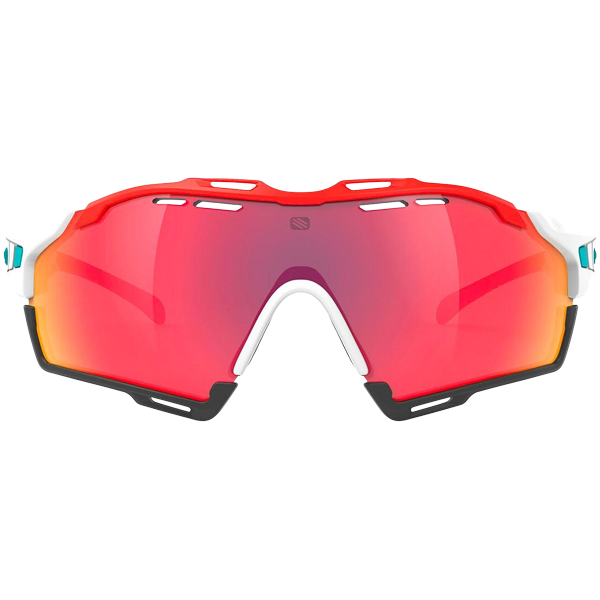 Rudy Project Cutline in White Matte Frame Multilaser Red Lenses – DSTNC