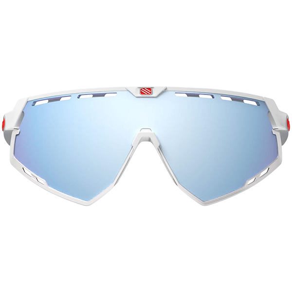 Rudy Project Defender in White Gloss Frame Multilaser Ice Lenses Fade ...