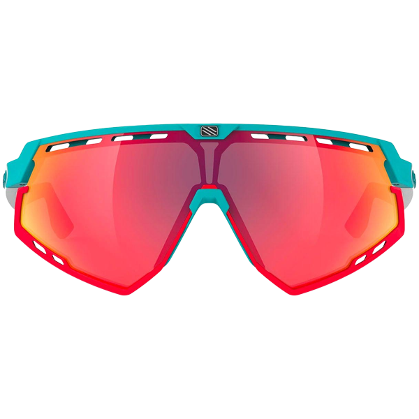 Rudy Project Defender in Emerald White Matte Multilaser Red Lenses – DSTNC